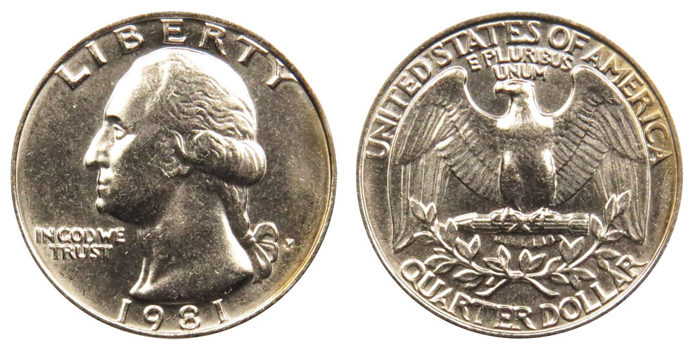 1981 P Washington Quarter Coin Value Prices, Photos & Info