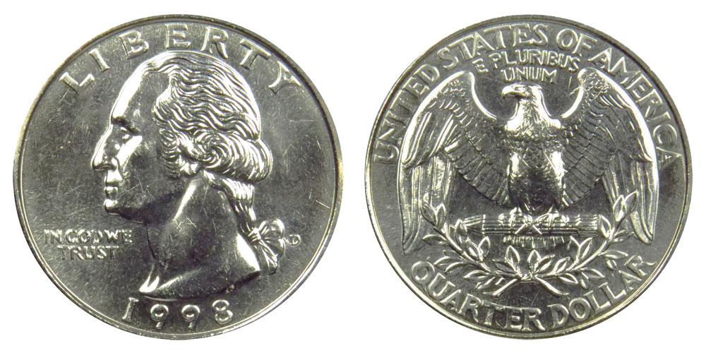 1998 D Washington Quarter Coin Value Prices, Photos & Info