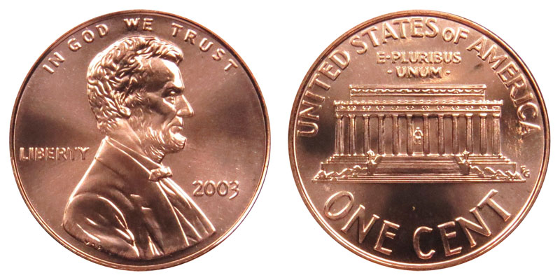 2003 Lincoln Memorial Penny Coin Value Prices, Photos & Info