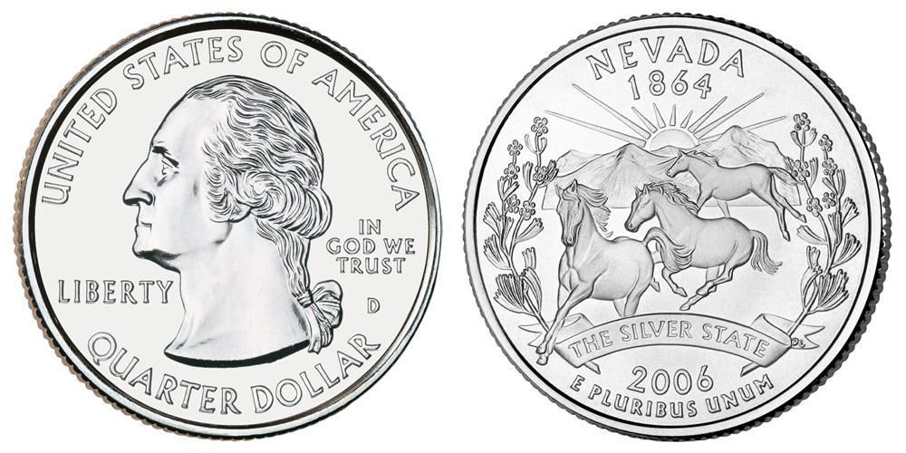 2006 D Nevada State Quarter Coin Value Prices, Photos & Info