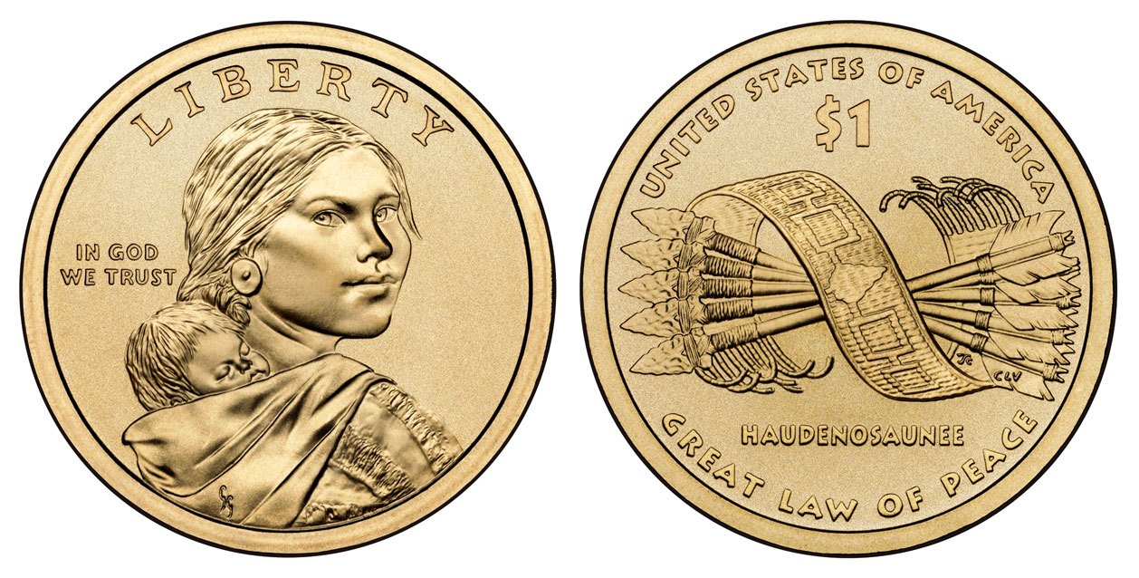 2010 P Native American Dollar Great Law of Peace Native American ...