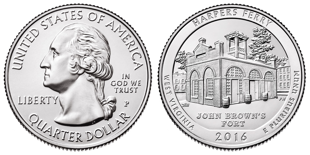2016 P Harpers Ferry Quarter Coin Value Prices, Photos & Info