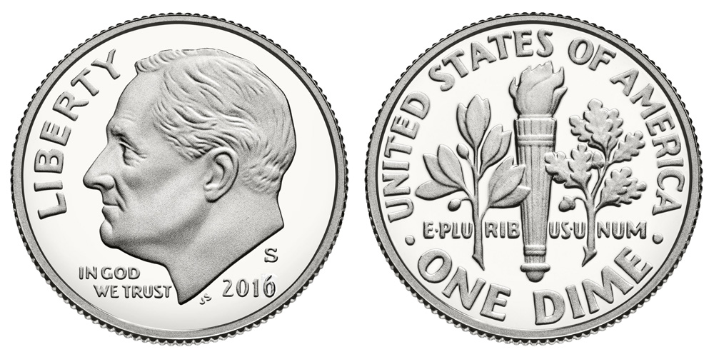 2016 S Roosevelt Dime Silver Proof Coin Value Prices, Photos & Info