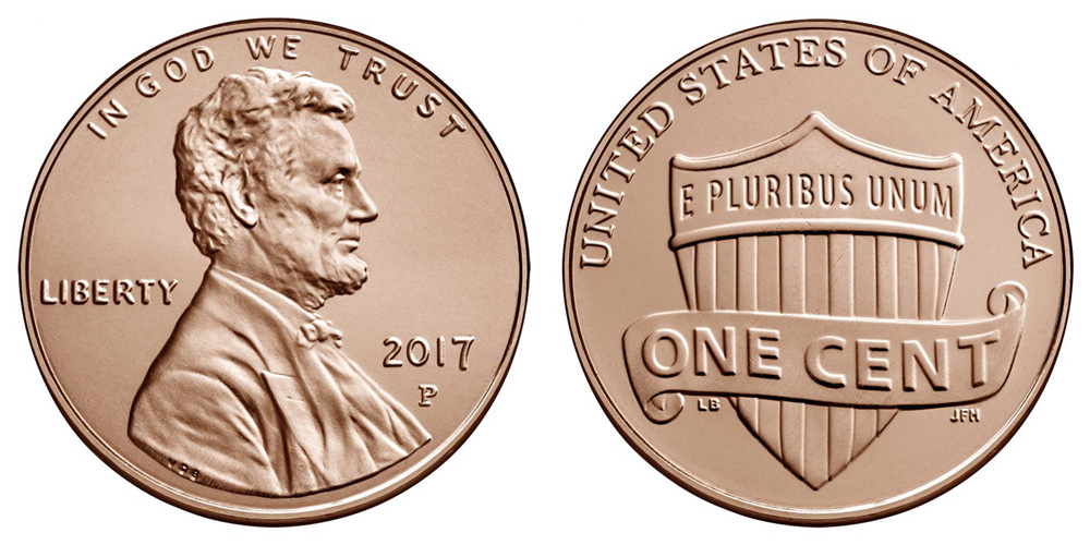 2017 P Lincoln Shield Penny Coin Value Prices, Photos & Info