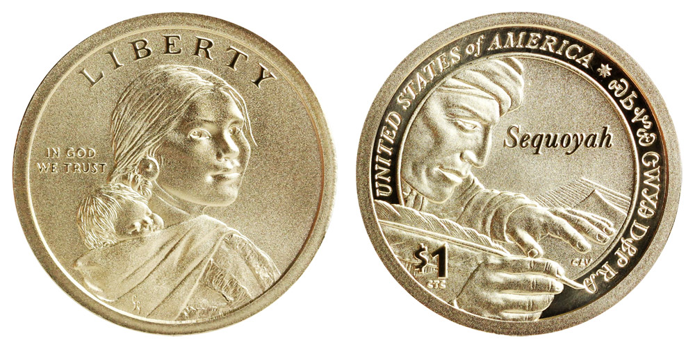 2017 S Native American Dollar Sequoyah - Enhanced Uncirculated Native ...