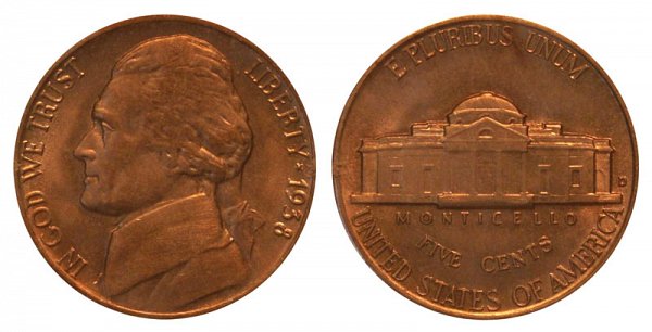 1938 D Jefferson Nickel Coin Value Prices, Photos & Info