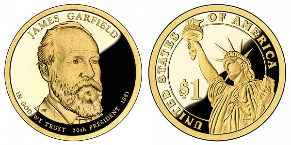 2011 S Presidential Dollar James A. Garfield Golden Dollar Coin Value ...