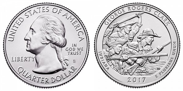 2017 S George Rogers Clark America The Beautiful Quarters Uncirculated ...