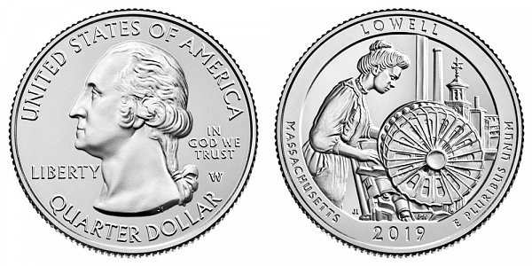 2019 W Lowell Quarter Coin Value Prices, Photos & Info