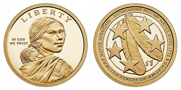 2021 S Native American Dollar Native Americans - Distinguished Military ...
