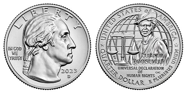 2023 D Eleanor Roosevelt Quarter American Women Quarters Program Coin ...
