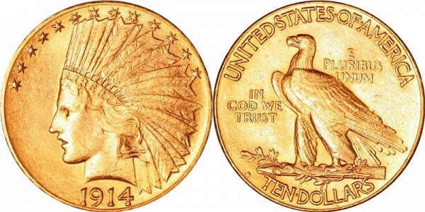 Indian Head Gold $10 Eagle - Price Charts & Coin Values
