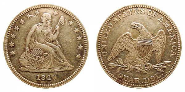 Seated Liberty Quarters - Price Charts & Coin Values